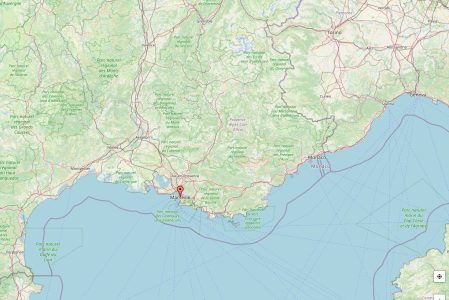 Plan de la région PACA – Carte de Marseille